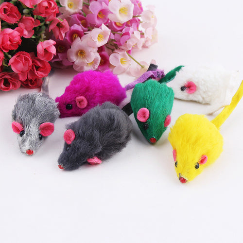 10 PCS PLUSH MOUSE CAT TOYS (Random Color) – Whisperly